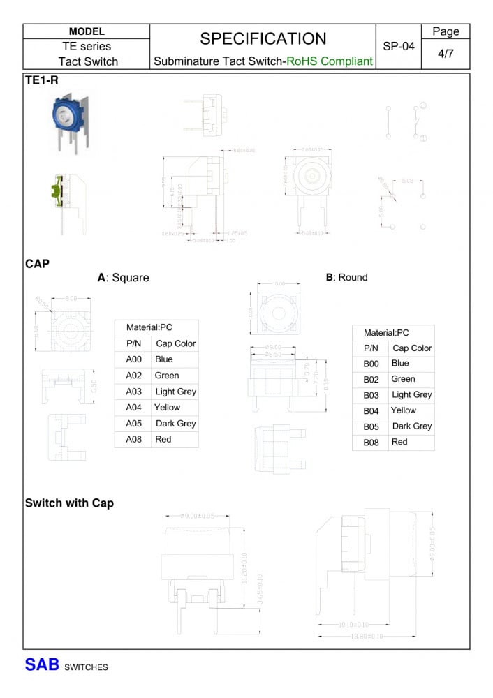 BIWIN TE series datasheet page 4