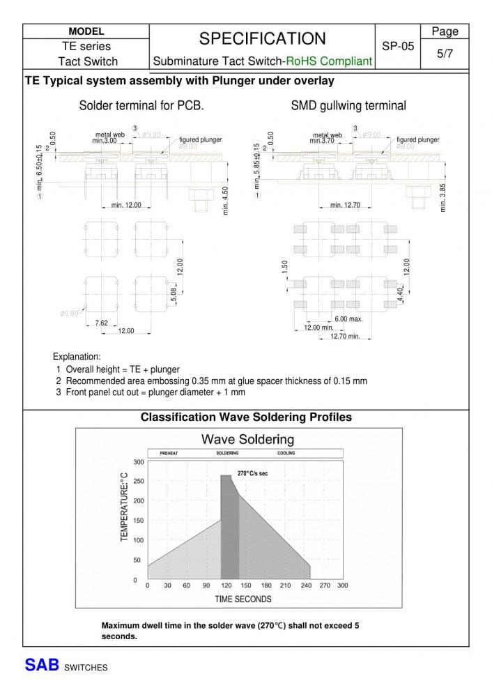 BIWIN TE series datasheet page 5