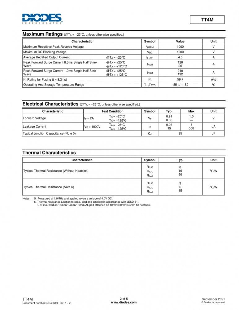 TT4M datasheet page 2