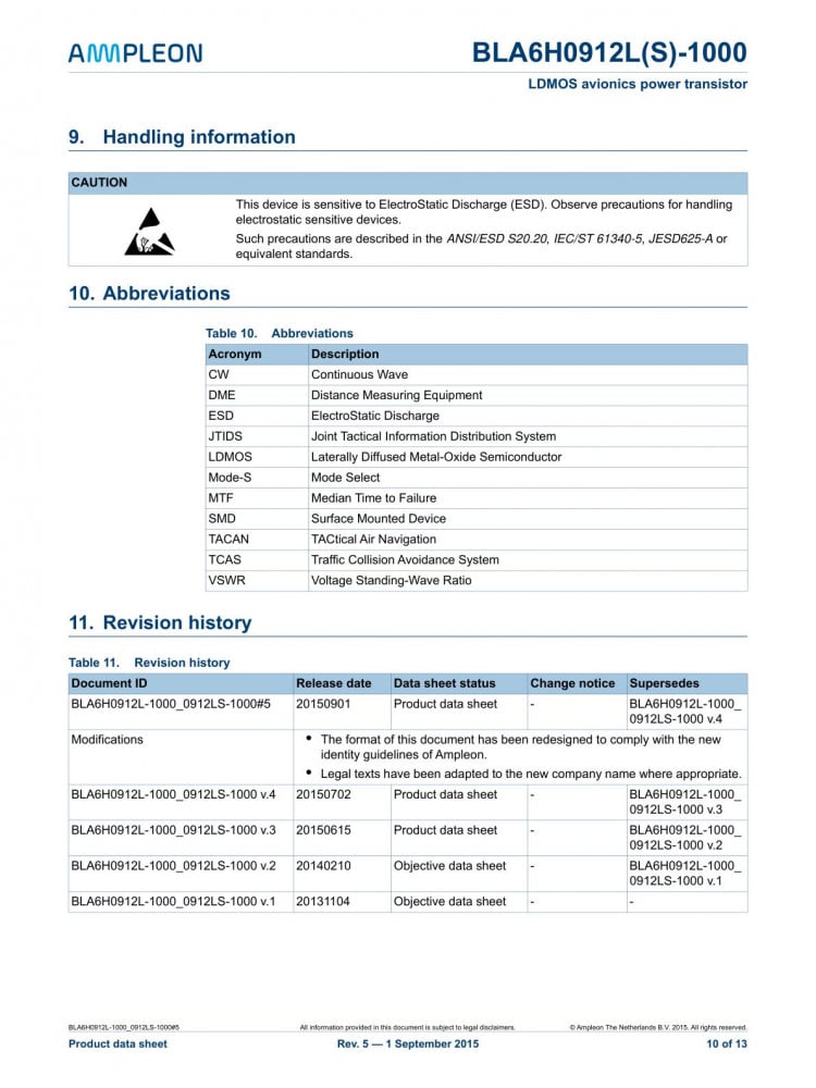BLA6H0912LS-1000U datasheet page 10