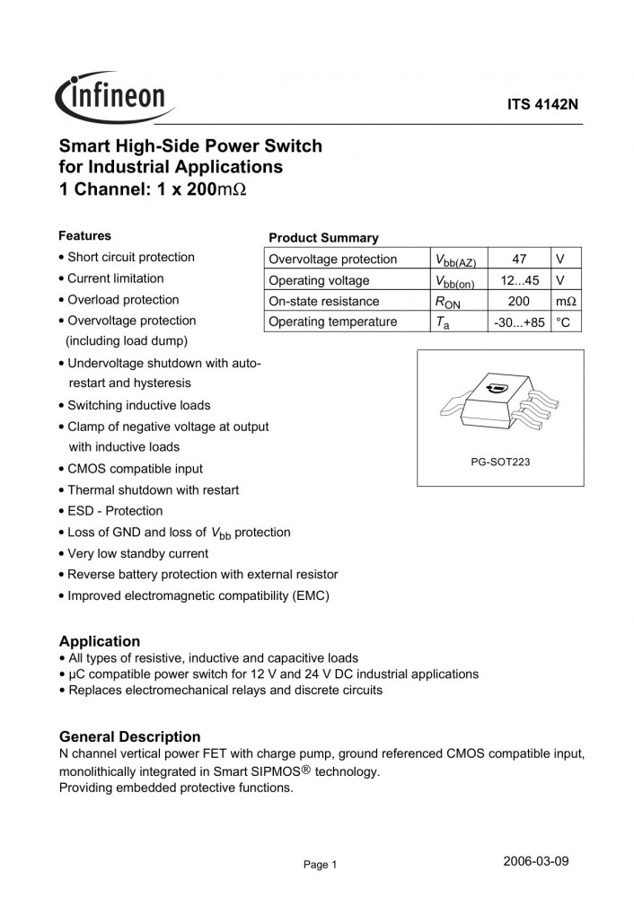 ITS4142N datasheet page 1