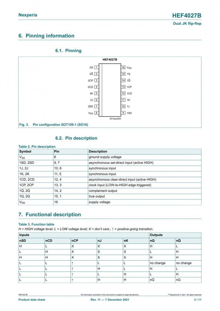 HEF4027BT datasheet page 3
