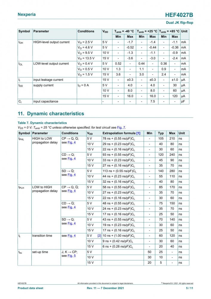 HEF4027BT datasheet page 5