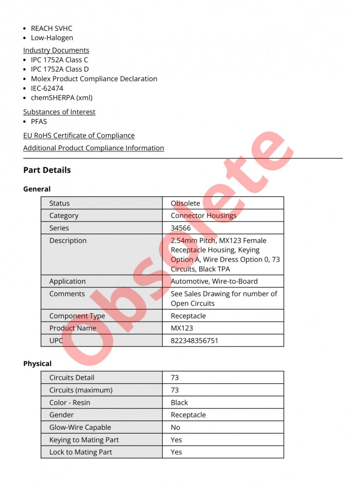 Molex 345660103 technical document image 2