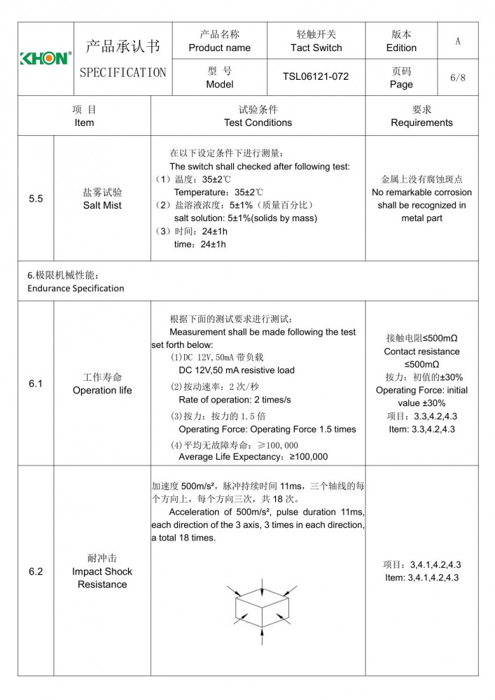 TSL06121-072 specification page 7