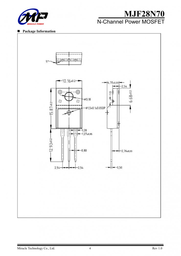 MJF28N70 datasheet page 4