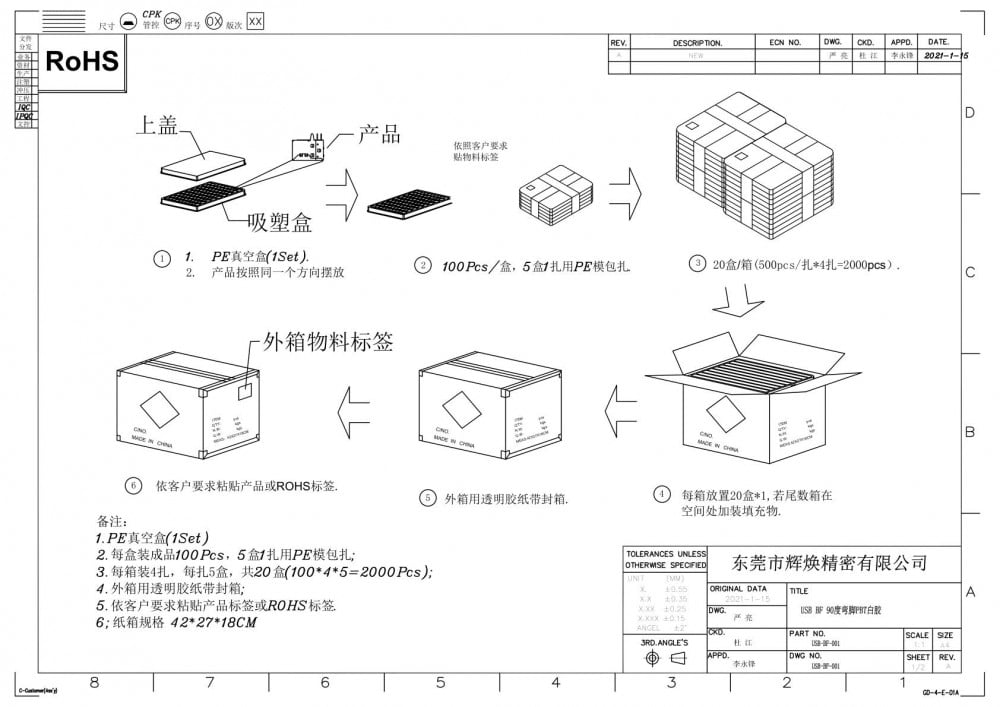 HH-USB-BF-001 technical drawing page 2