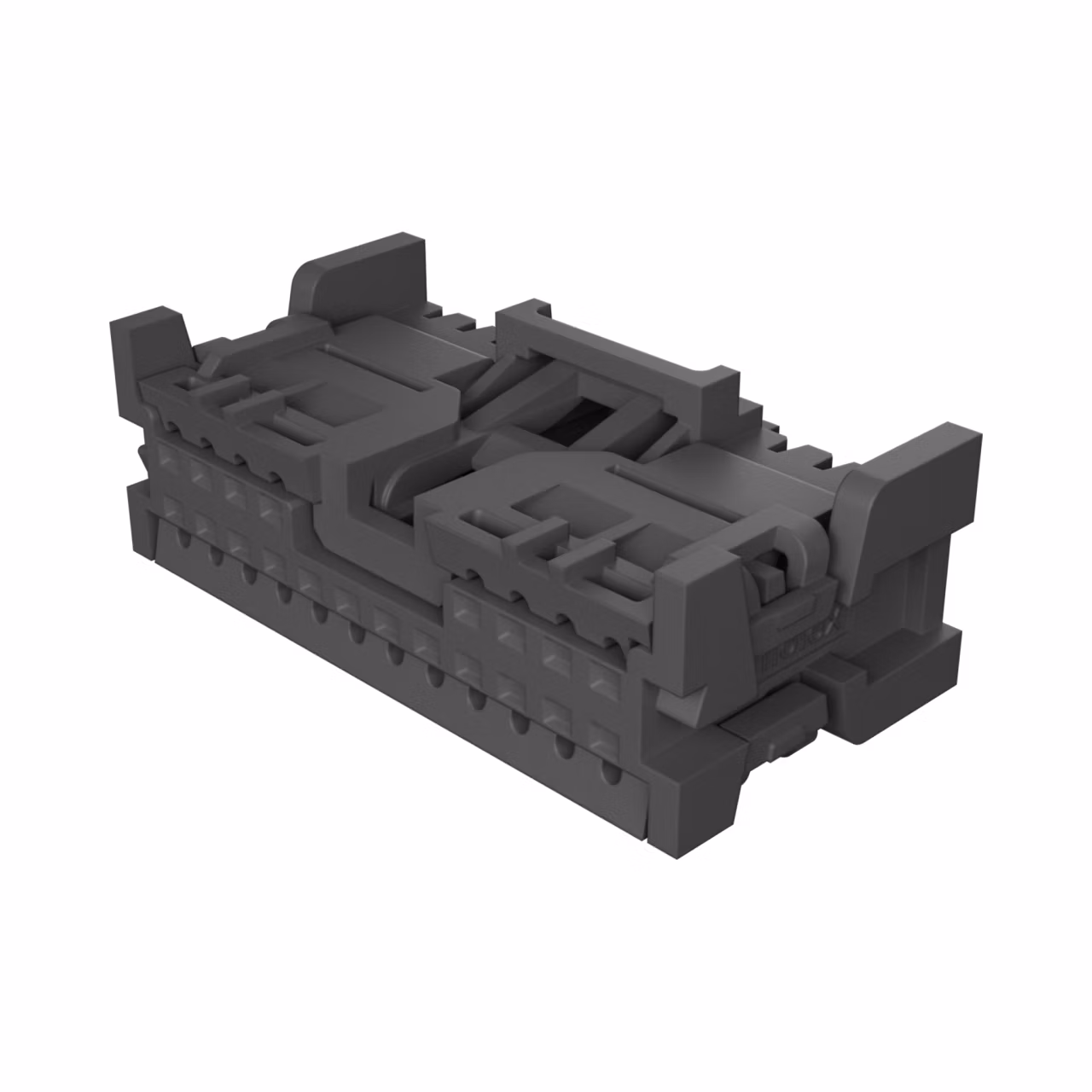 PROPOSED REPLACEMENT: MINI50 GEN II UNSEALED RECEPTACLES (206523 SERIES);  Mini50 Unsealed Receptacle, Dual Row, Bridged, 20 Circuits, EcoPaXX Resin, Polarization Option B, Gray for sale