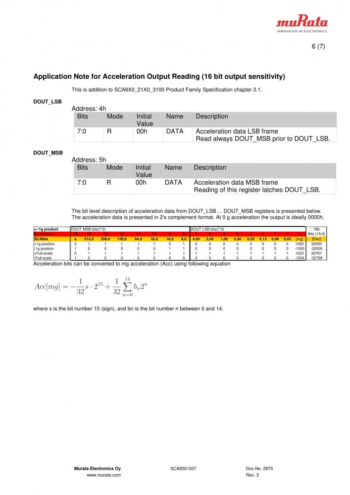SCA830-D07-1 product document page 6