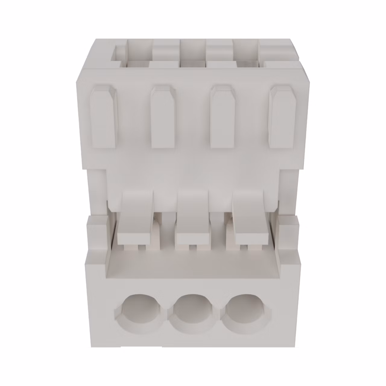 Appli-Mate RAST 2.5 Female Connector, 2.50mm Pitch, 3 Circuits, All Position Keys, 1 Closed and 1 Open Endwall for sale