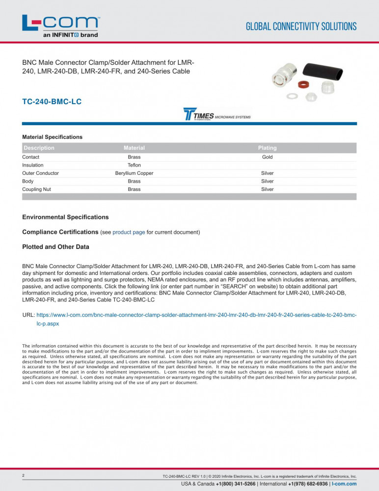 TC-240-BMC-LC datasheet page 2