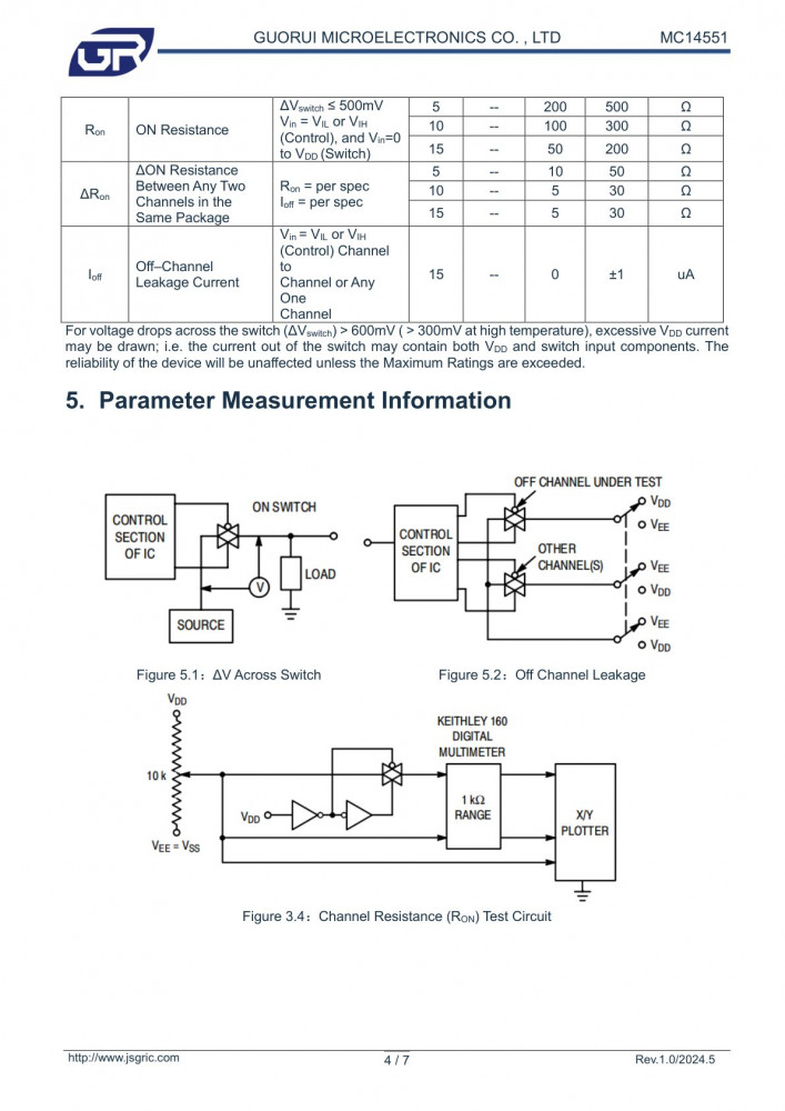 MC14551 datasheet page 4