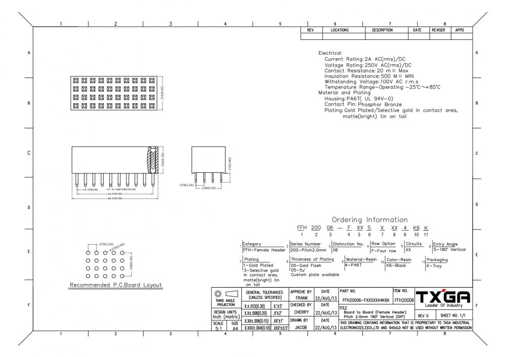 TXGA FFH20006 drawing page 7
