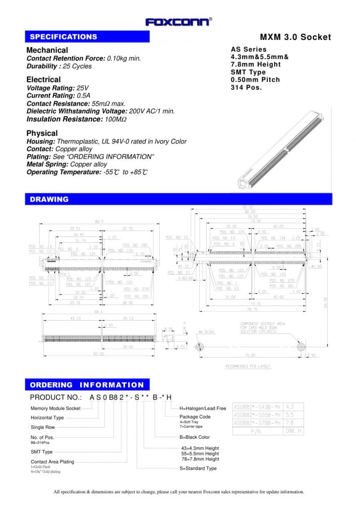 FOXCONN AS-0B821-S78B-7H technical document
