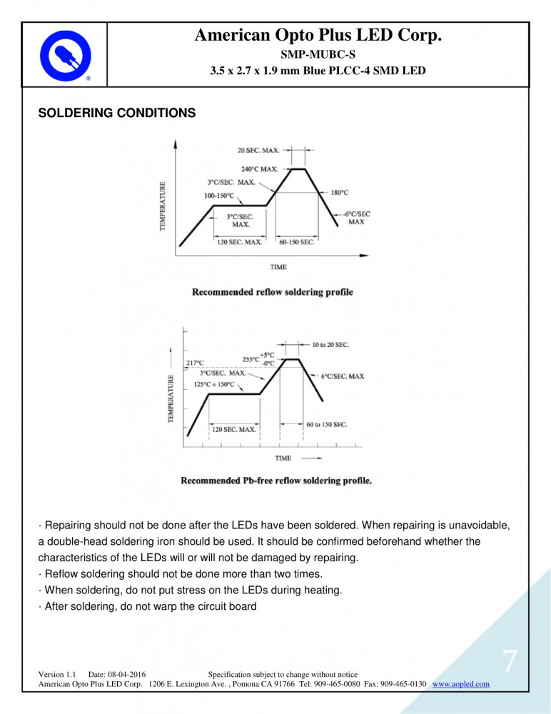 SMP-MUBC-S datasheet page 7