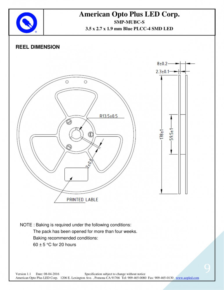 SMP-MUBC-S datasheet page 9
