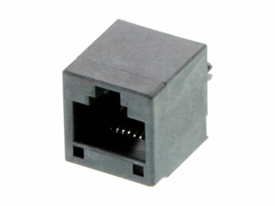 Modular Jack, Cat5e, Vertical, Top Entry, Through Hole, 8/8, High Profile, no Ribs, Tray for sale