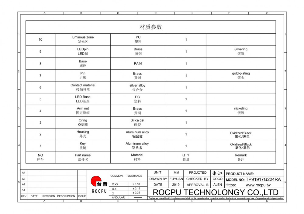 TP91917G224RA material and specification page 3