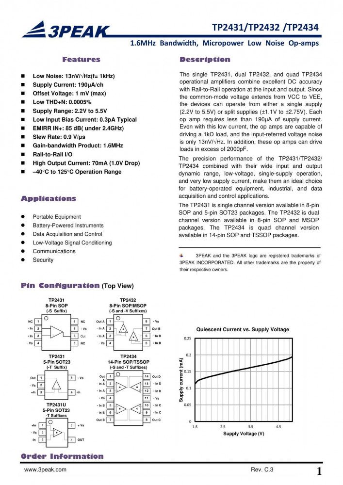 TP2432-VR datasheet page 1