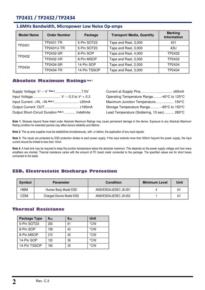 TP2432-VR datasheet page 2