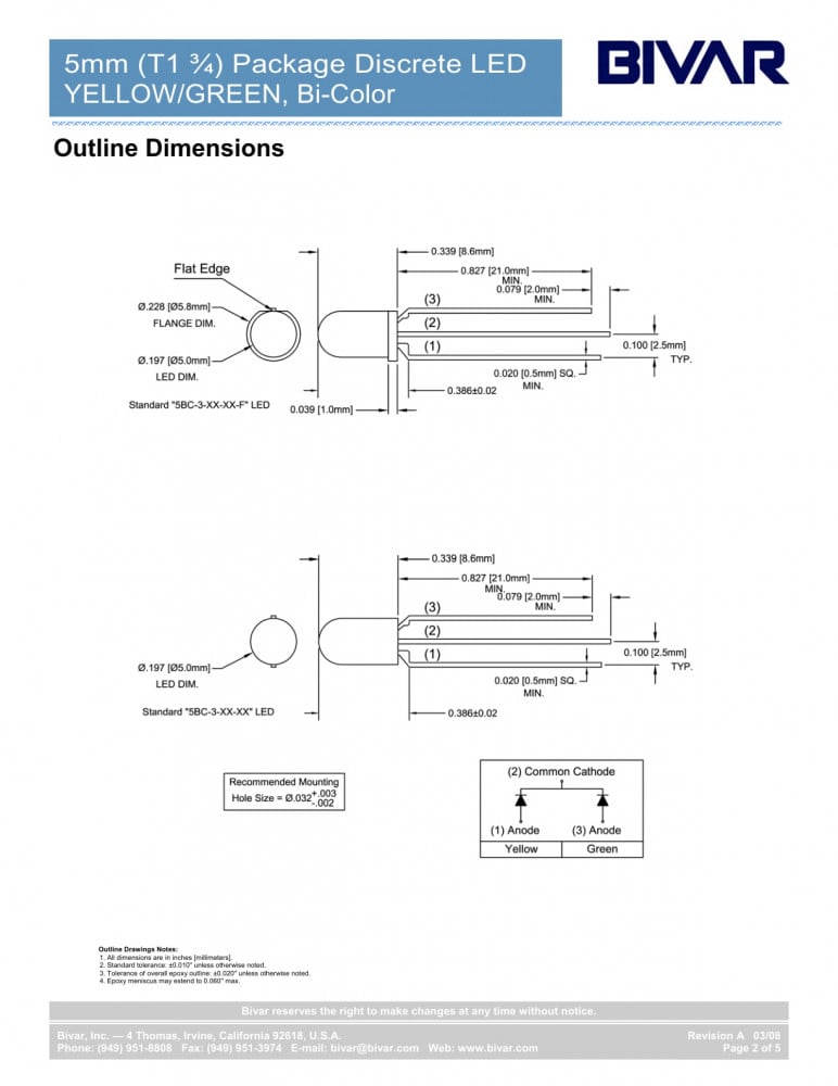 5BC-3-Y/G datasheet page 2