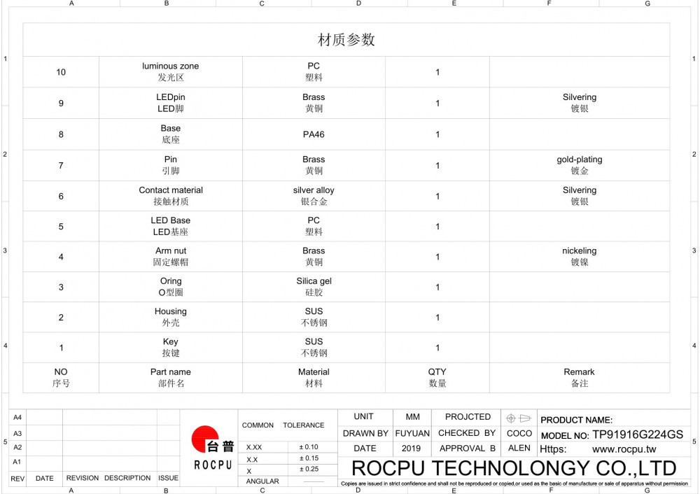 TP91916G224GS technical drawing page 3