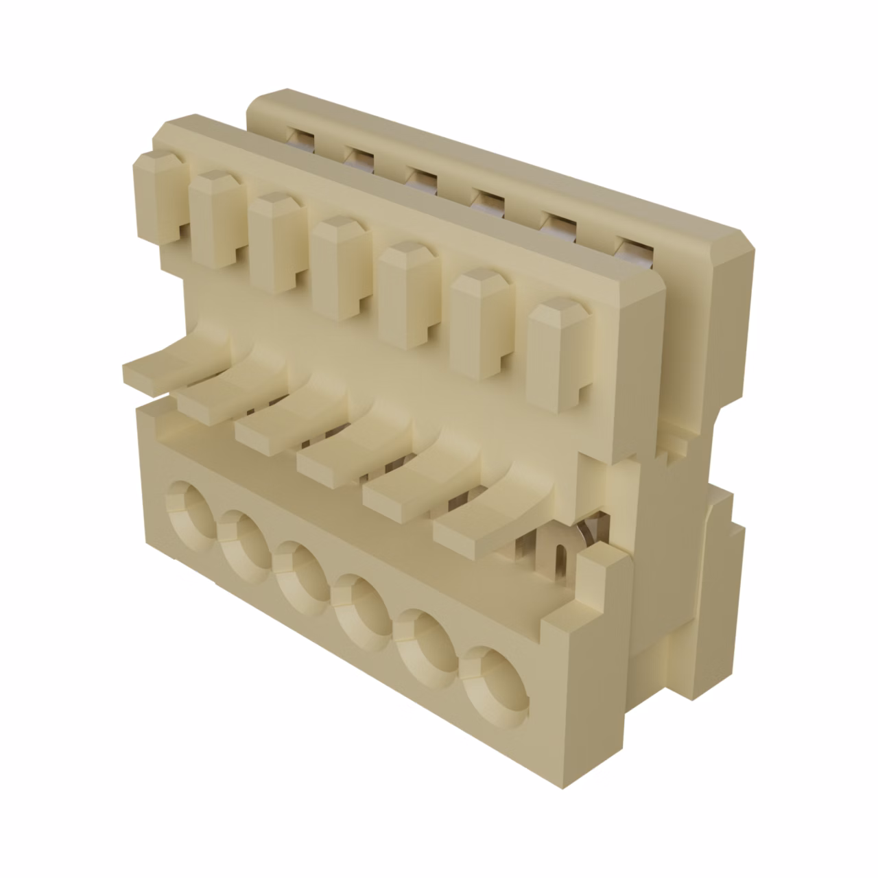 Appli-Mate RAST 2.5 Connector, 2.50mm Pitch, Female, 6 Circuits, All Position Keys, Open Endwalls, Zeus Housing for sale