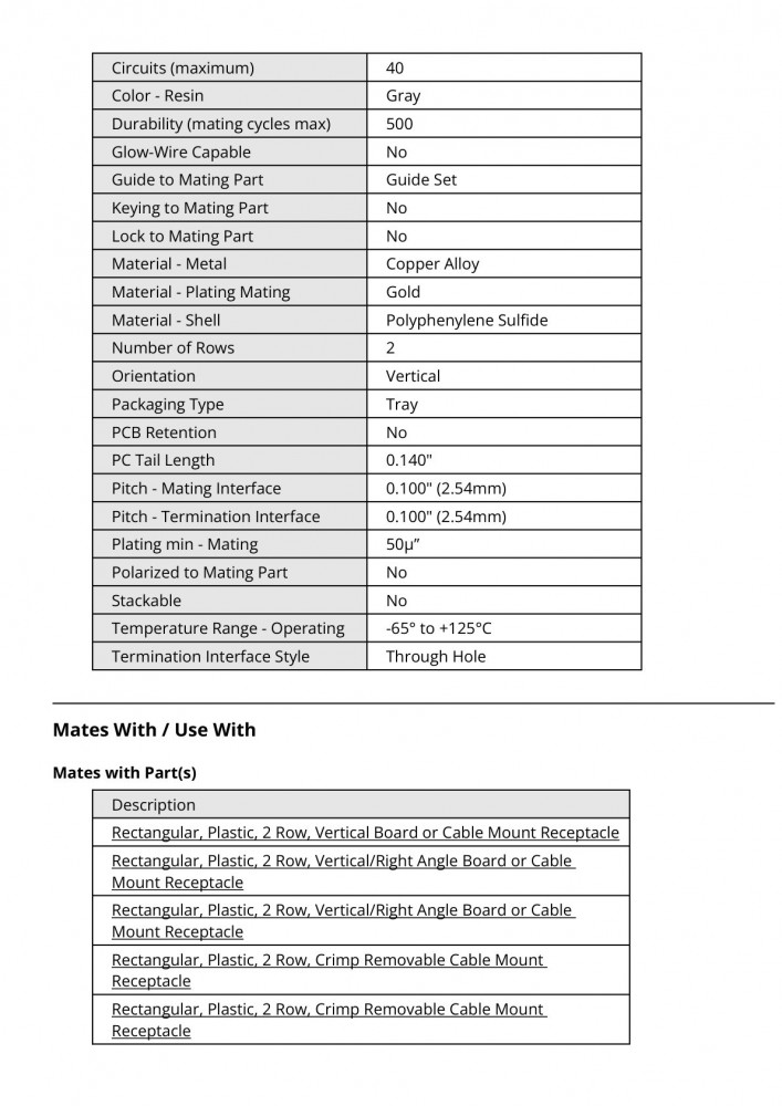 WTAV40PD9SY technical document page 2