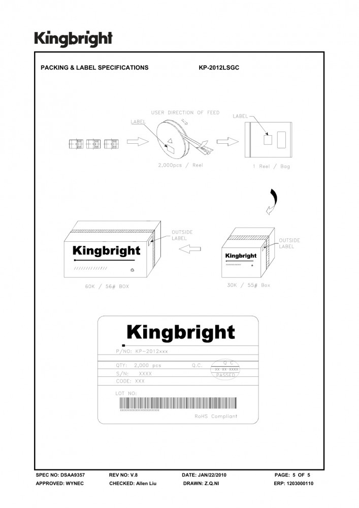 KP-2012LSGC datasheet page 5
