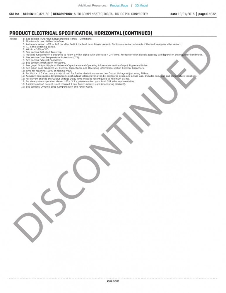 NDM2Z-50HS-A-001 datasheet page 6