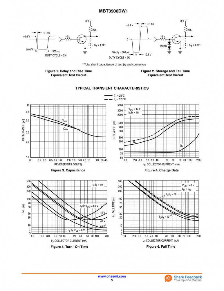 MBT3906DW1T1G datasheet page 3