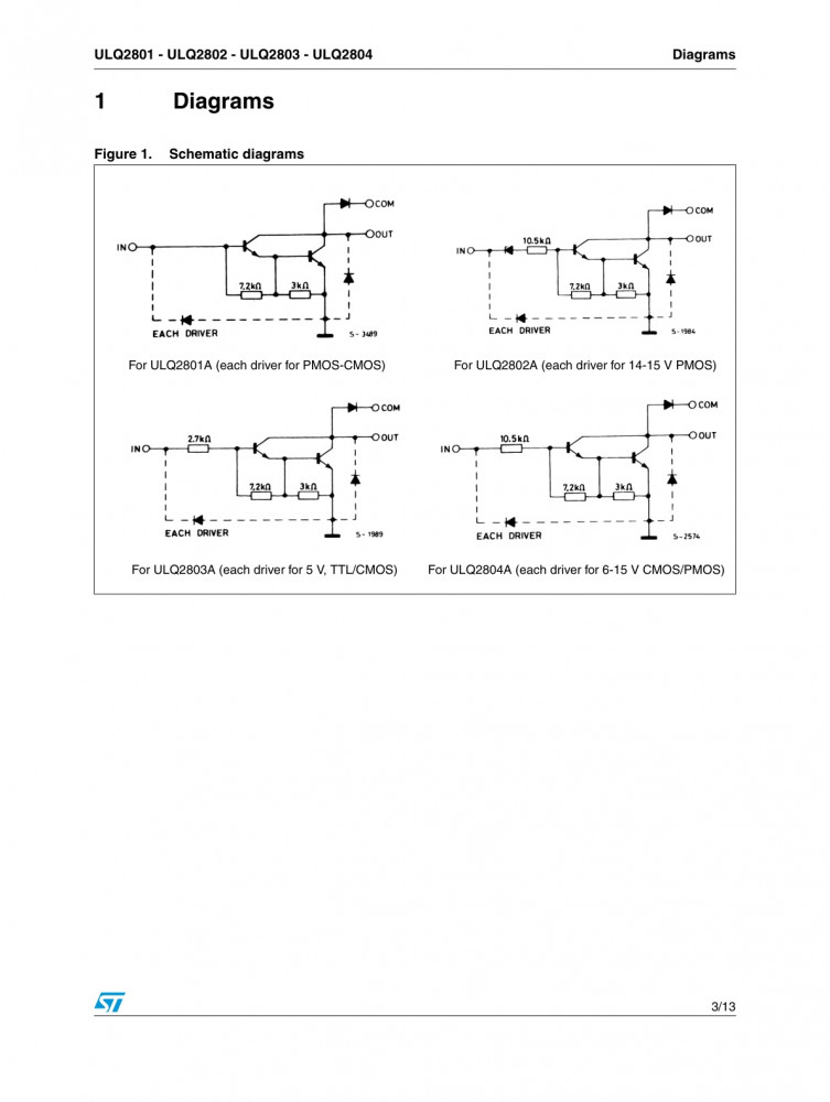 ULQ2803A datasheet page 3