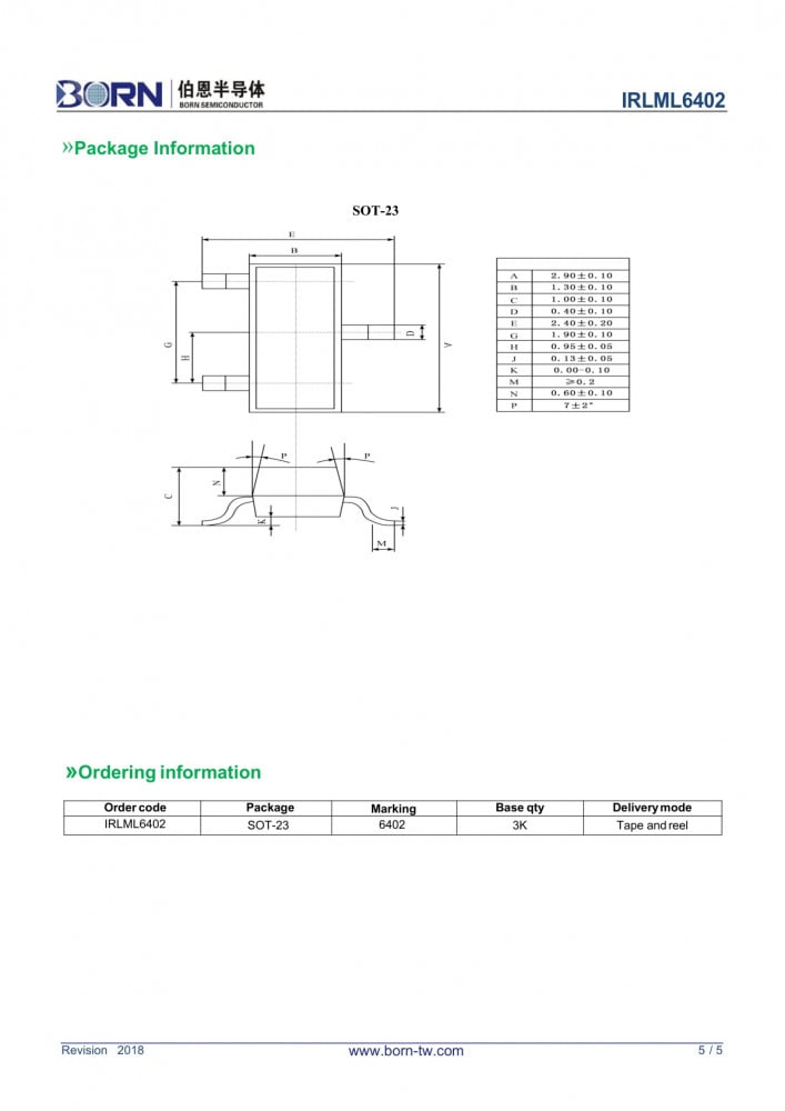 IRLML6402 datasheet page 5