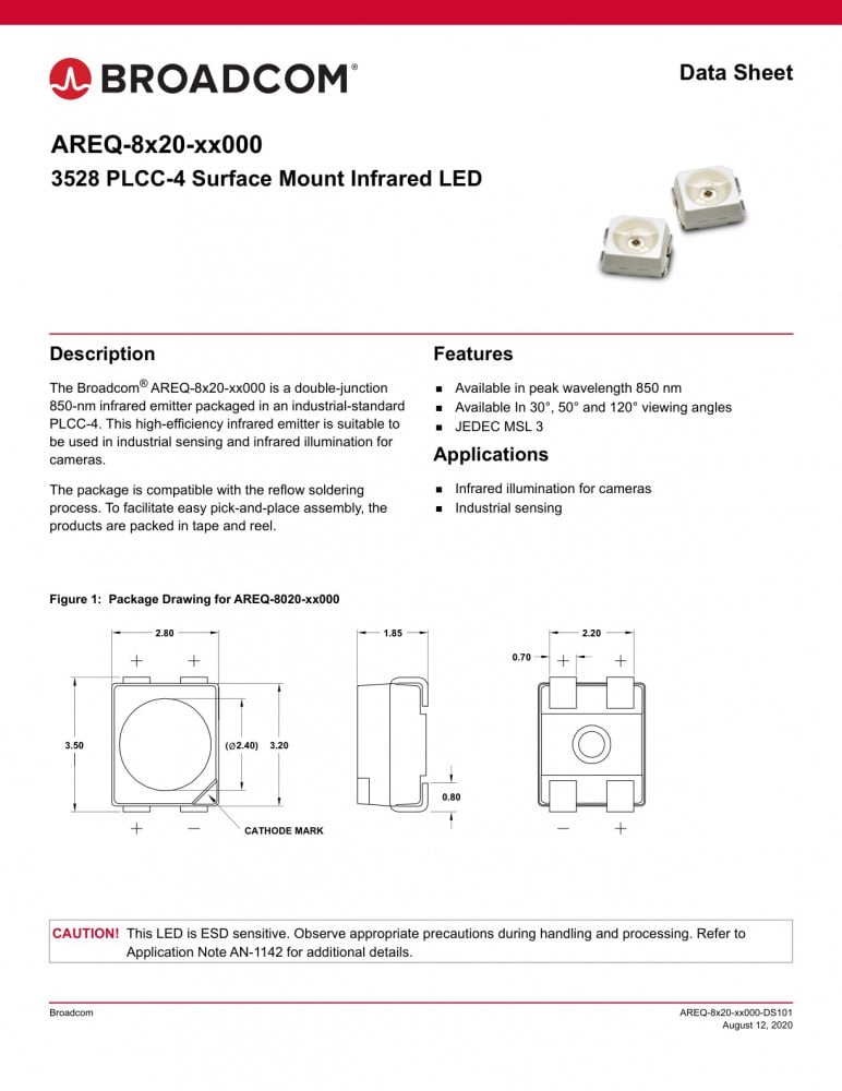 AREQ-8020-MP000 datasheet page 1