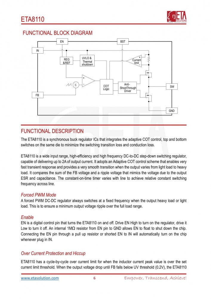 ETA8110S2G datasheet page 6