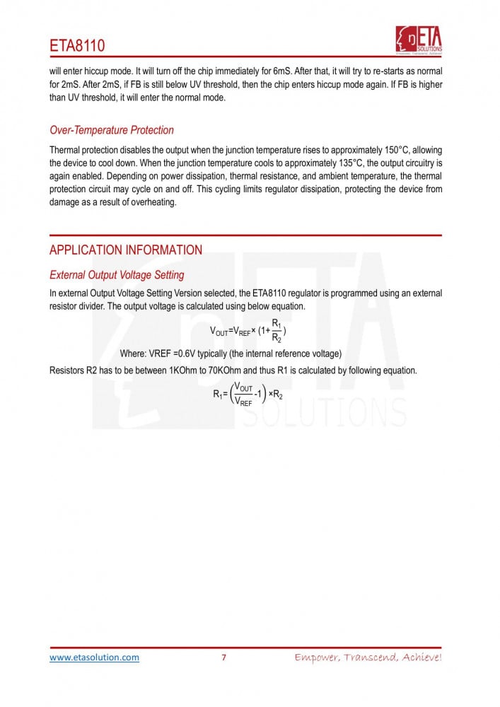 ETA8110S2G datasheet page 7