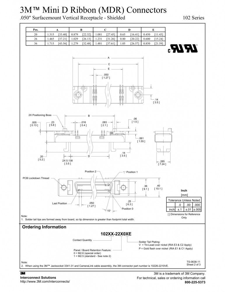 3M 10226-2210PE technical sheet page 2