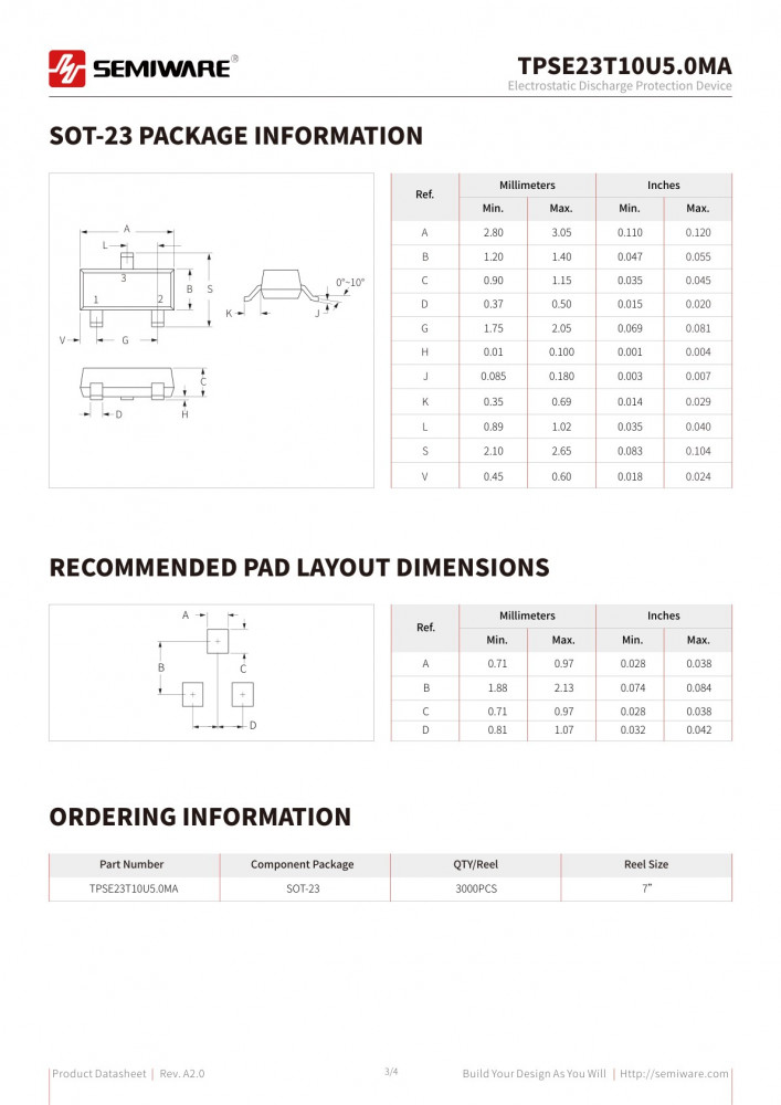 TPSE23T10U5.0MA datasheet page 3