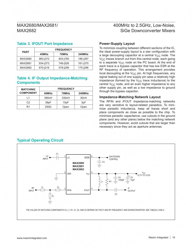 MAX2681 datasheet page 10