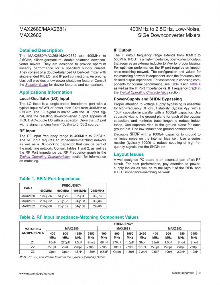 MAX2681 datasheet page 9