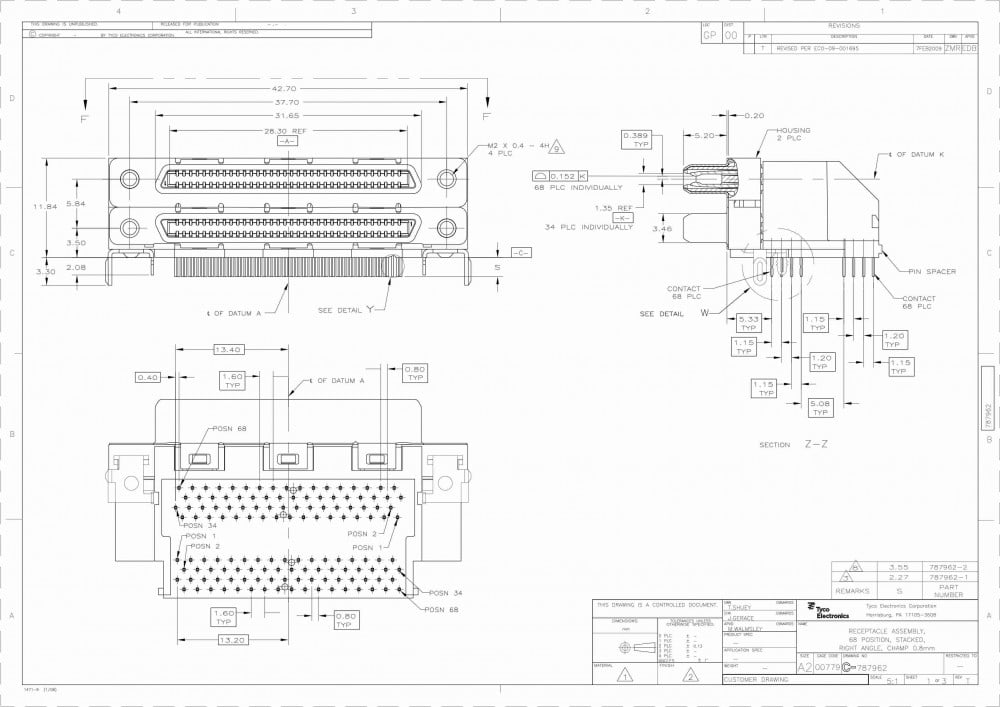 TE Connectivity 787962-2 drawing page 1