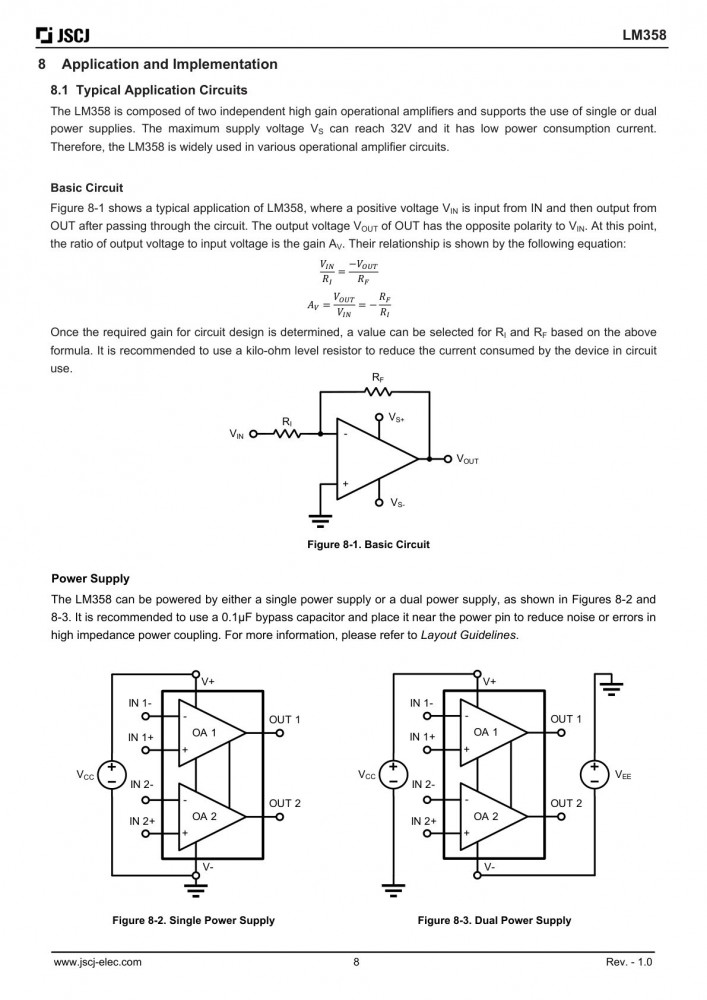 LM358 datasheet page 8