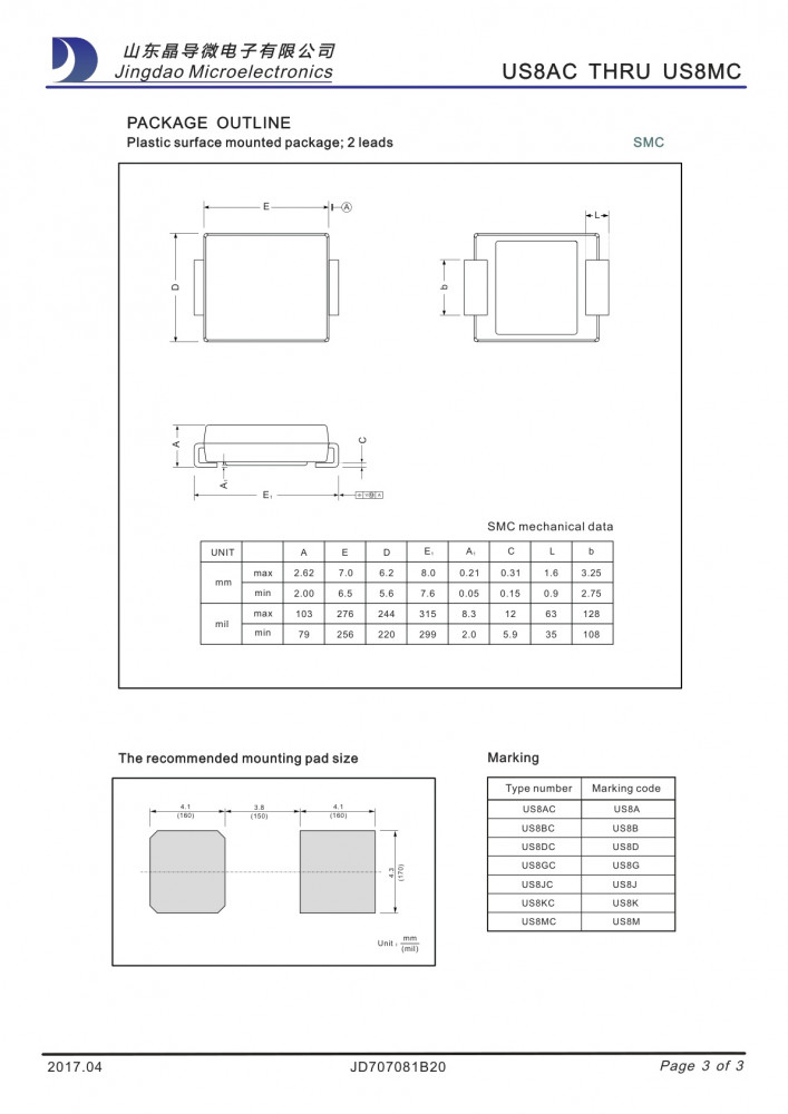 US8MC datasheet page 3