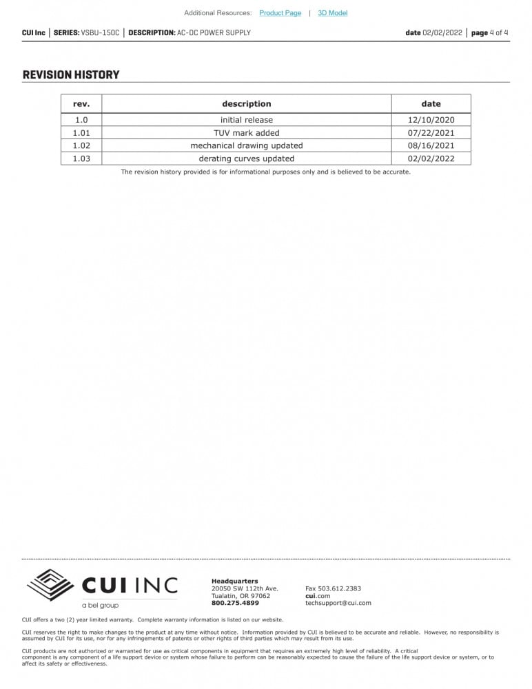 VSBU-150C-24 datasheet page 4