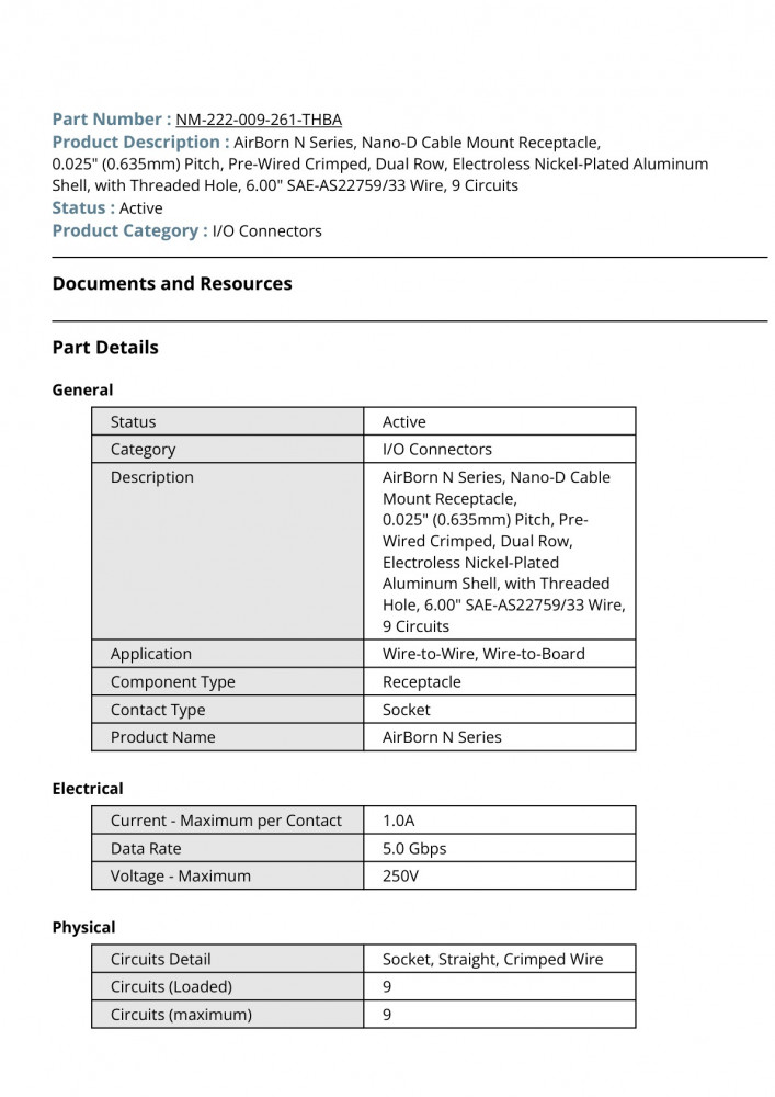 NM-222-009-261-THBA technical document image, page 1