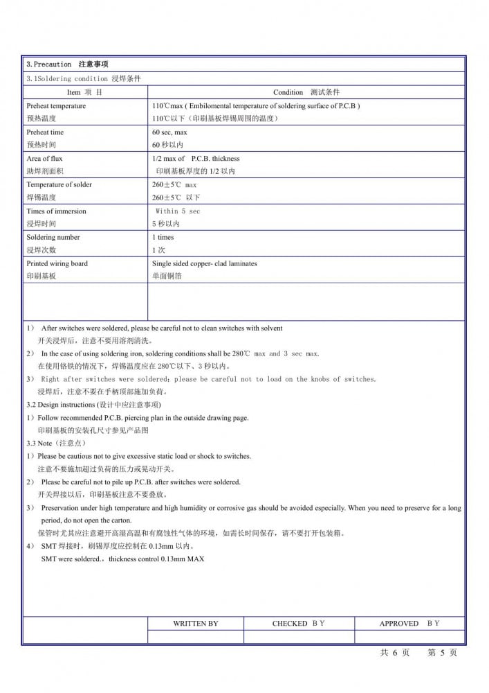 CAX-01290-7P2.5H-BK materials and reel page 7