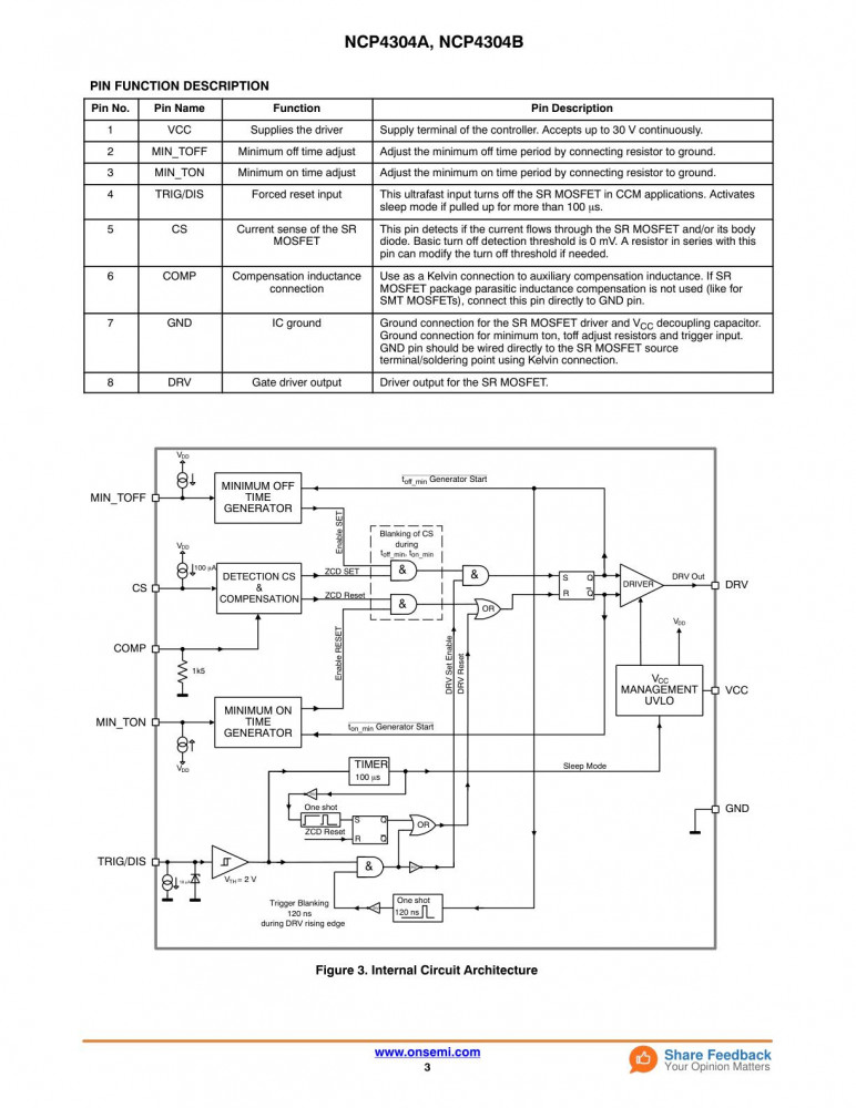 NCP4304 datasheet page 3