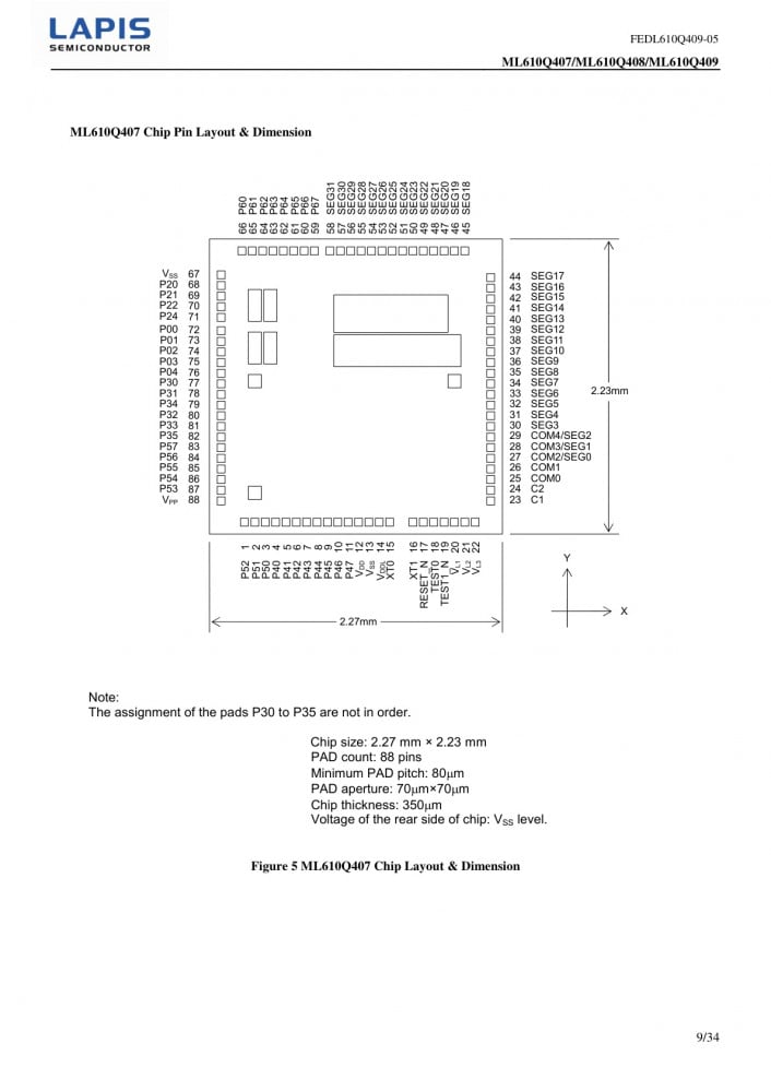 ML610Q407P datasheet page 10