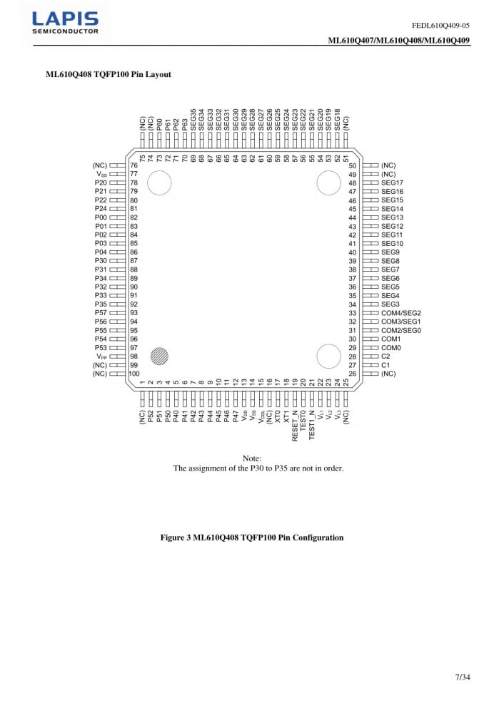 ML610Q407P datasheet page 8