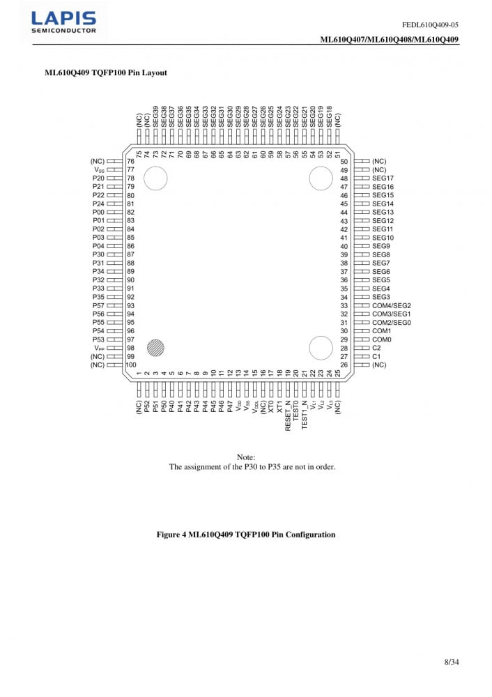 ML610Q407P datasheet page 9
